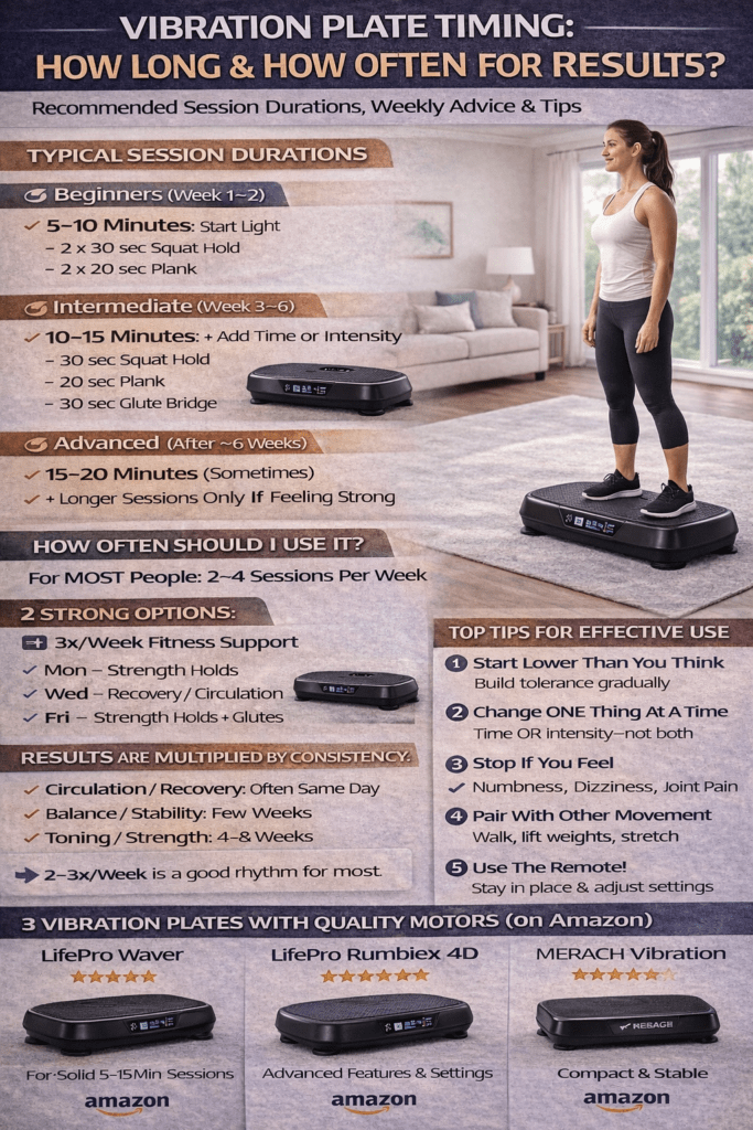 Vibration Plate Timing: How Long & How Often for Results