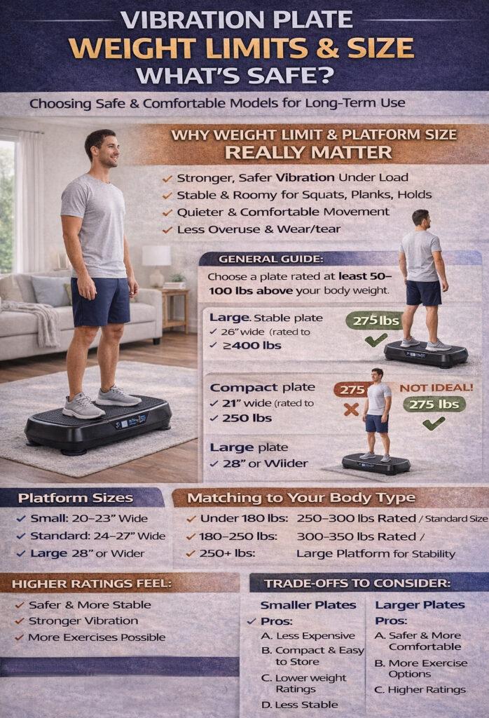 Vibration Plate Weight Limits & Size: What’s Safe?