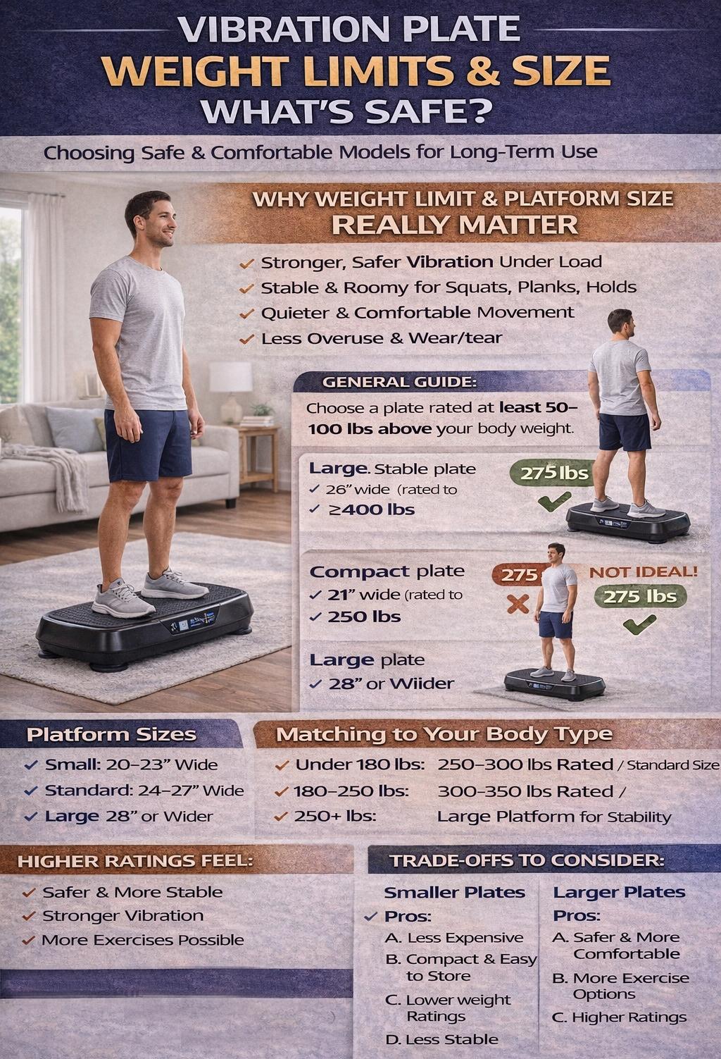 Vibration Plate Weight Limits & Size: What’s Safe?